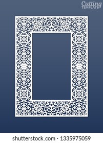 Laser Cut Paper Lace Frame Vector Stock Vector (Royalty Free) 522223657