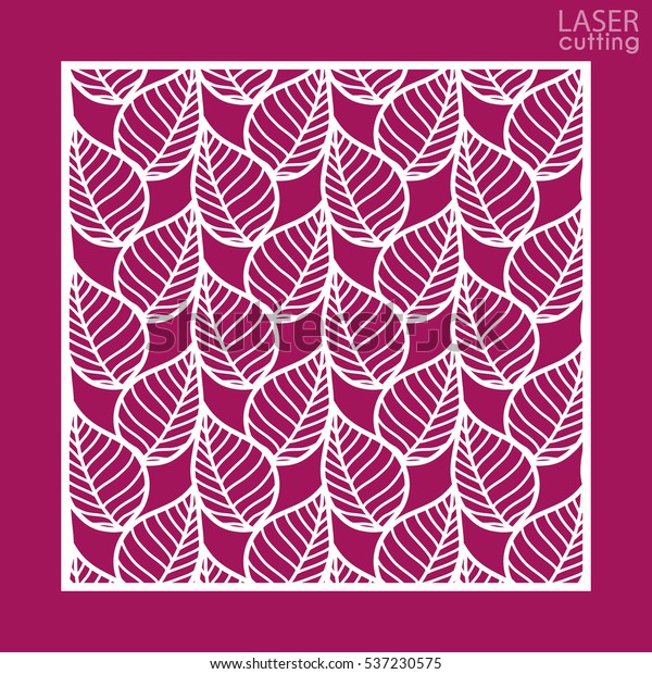 Laser Cut Square Ornamental Panel Pattern Stock Vector (Royalty Free ...
