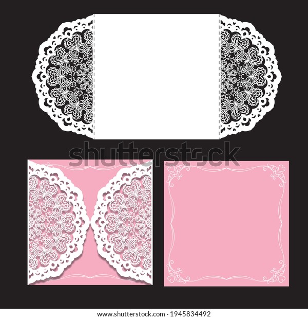Laser Cut Template Used Any Kind 库存矢量图（免版税）1945834492 | Shutterstock