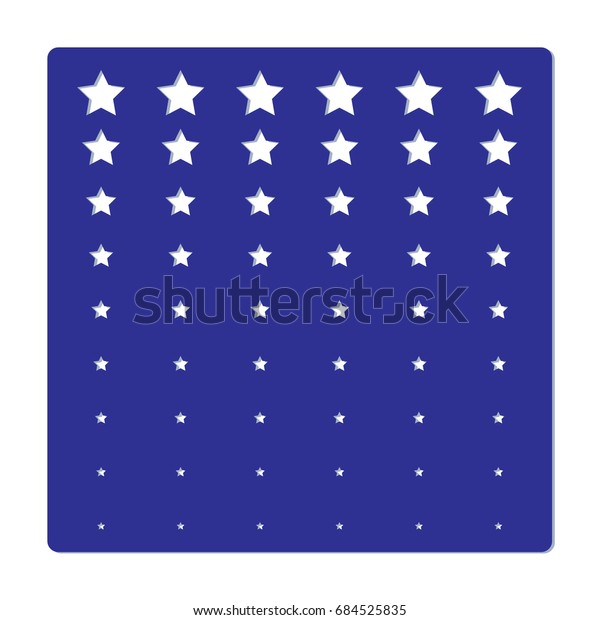 Laser Cut Vector Stencil Stars Background Stock Vector (Royalty Free ...