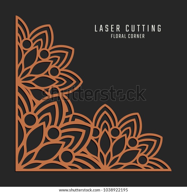Laser Cutting Corner Tapestry Panel Jigsaw Stock Vector (Royalty Free ...