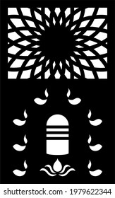 Laser Cutting Design Temple Mandir Jali Stock Vector (Royalty Free ...
