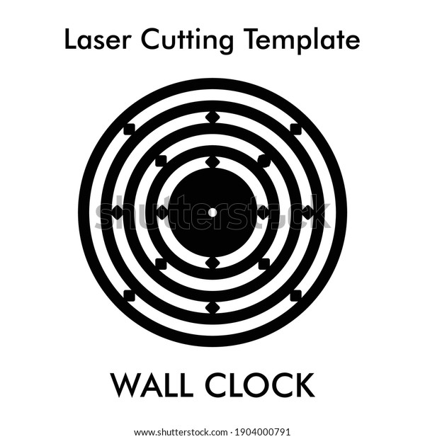 Laser Cutting File Round Designer Wall Stock Vector (Royalty Free ...