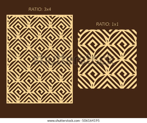 Laser Cutting Set Woodcut Vector Panel: Vector có sẵn (miễn phí bản ...