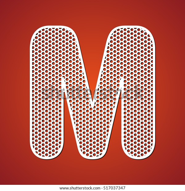 Laser cutting template. The alphabet letter M for laser cutting. Vector ...