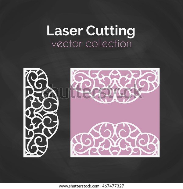 Laser Cutting Template Laser Cut Card Stock Vector (Royalty Free ...