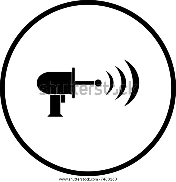 Laser Gun Shooting Symbol Stock Vector (Royalty Free) 7488160