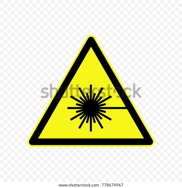 Laser Hazard Warning Sign Hazard Symbols Stock Vector (Royalty Free ...