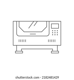 Laser Machine Line Outline Icon Stock Vector (Royalty Free) 2182481429 ...