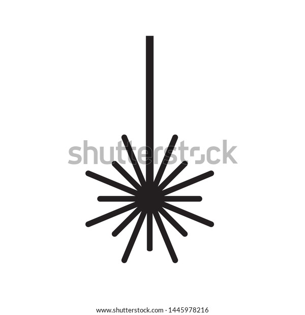 Laser Ray Icon Vector Illustration Stock Vector (Royalty Free ...