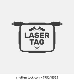 Laser Tag Flat Logo Icon Flat Stock Vector (Royalty Free) 795148555 ...