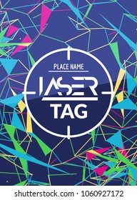 Laser Tag Target Game Poster Flyer Stock Vector (Royalty Free ...