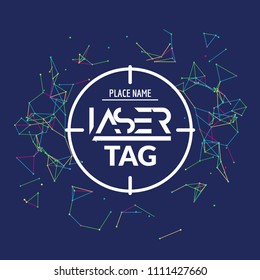 Laser Tag Target Game Poster Flyer Stock Vector (Royalty Free) 1111427660
