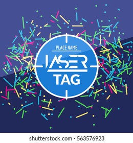 Laser Tag Target Game Poster Flyer Stock Vector (Royalty Free ...