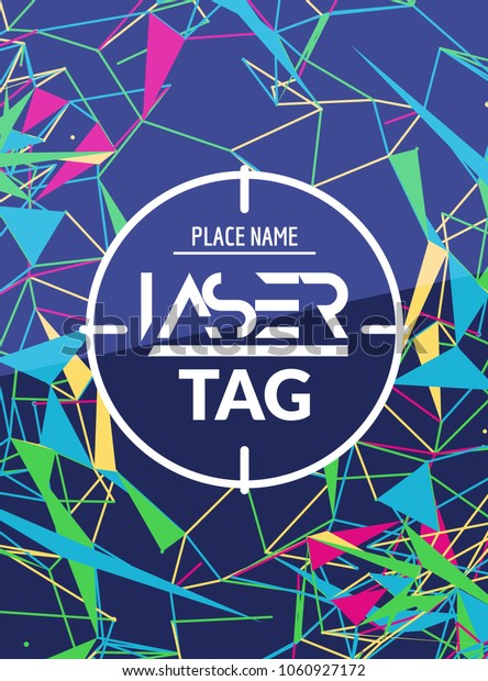 Laser Tag Target Game Poster Flyer Stock Vector (Royalty Free ...