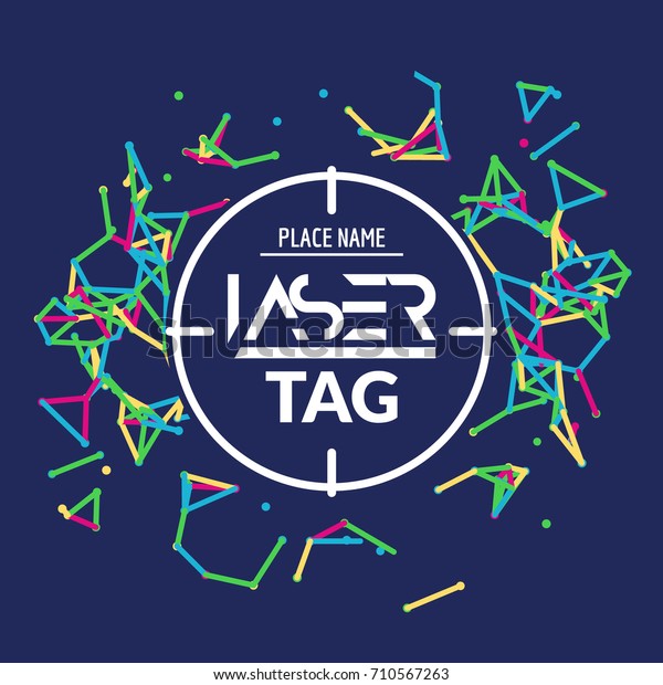 Laser Tag Target Game Poster Flyer Stock Vector (Royalty Free) 710567263