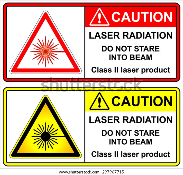 Laser Warning Signs: เวกเตอร์สต็อก (ปลอดค่าลิขสิทธิ์) 297967715 ...