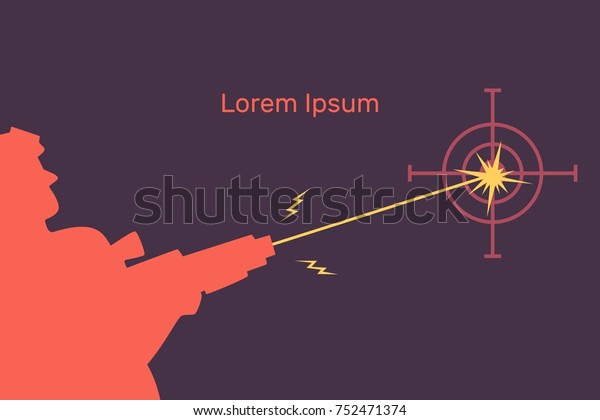 Lasertag Vector Flat Banner Illustration Layout Stock Vector (Royalty ...