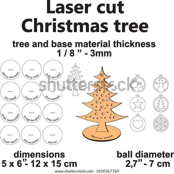 Lasser Cutting Laser Cut Vector Pattern Stock Vector (Royalty Free ...