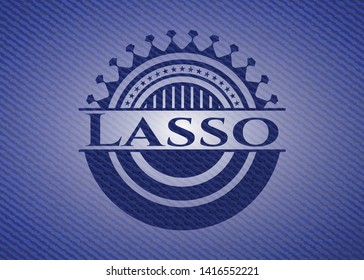 Lasso Emblem Denim Texture Vector Illustration Stock Vector (Royalty ...