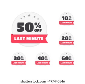 Last Minute Off Labels Stock Vector (Royalty Free) 497440546 | Shutterstock