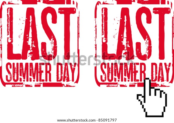 Last Summer Day Stock Vector (Royalty Free) 85091797 | Shutterstock