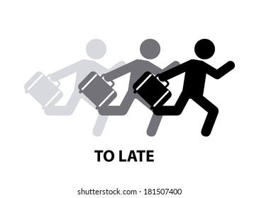 Late Design Over Backgroundvector Illustration Stock Vector (Royalty ...