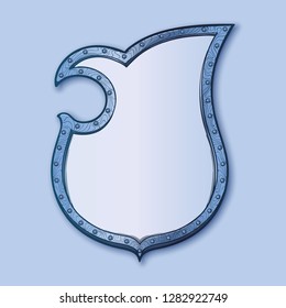Late Medieval German Shield Front View Stock Vector (Royalty Free ...