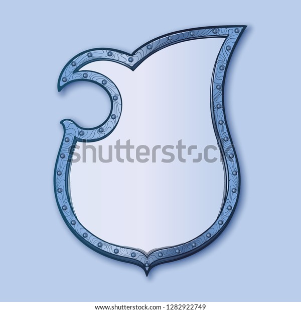 Late Medieval German Shield Front View Stock Vector (Royalty Free ...