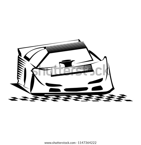 Late Model Race Car Vector Logo: เวกเตอร์สต็อก (ปลอดค่าลิขสิทธิ์ ...