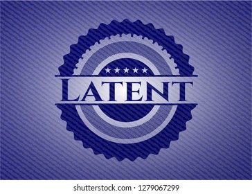 Latent Badge Denim Background Stock Vector (Royalty Free) 1279067299 ...