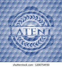 Latent Blue Badge Geometric Pattern Background Stock Vector (Royalty ...