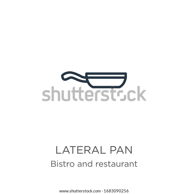 Lateral Pan Icon Thin Linear Lateral Stock Vector (Royalty Free ...