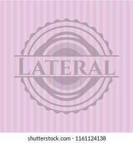 Lateral Retro Pink Emblem Stock Vector (Royalty Free) 1161124138 ...