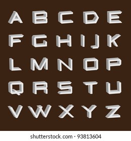 Abc Latin Alphabet Unique Nursery Poster Stock Vector (Royalty Free ...