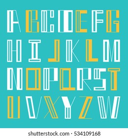 Latin Alphabet Vector Typography Design Background Stock Vector ...