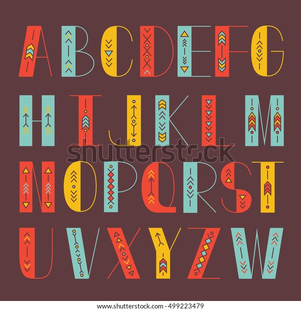 vector alfabeto latino, diseño tipográfico. Conjunto de letras latinas ...