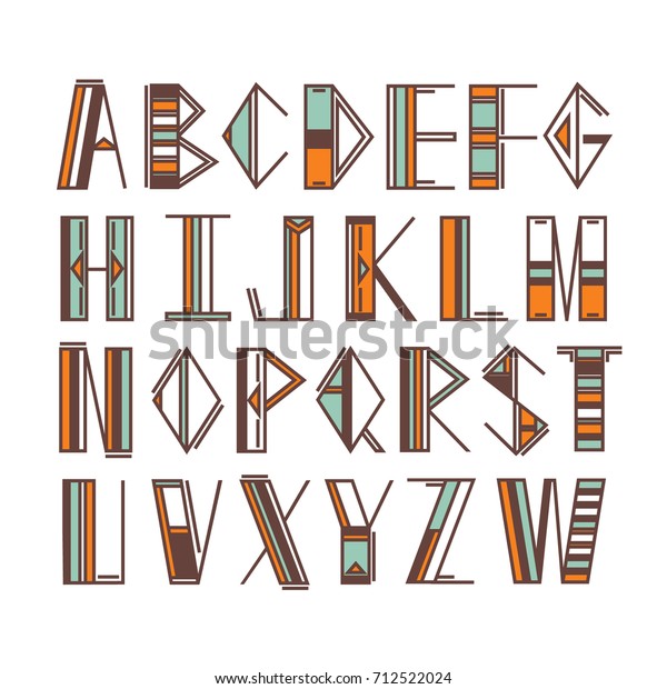 Latin Alphabet Vector Typography Design Background Stock Vector ...