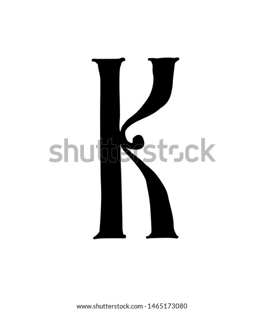 Latin Letter K Vector Logo Company Stock Vector (Royalty Free ...