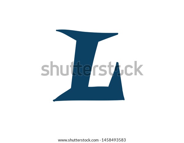 Latin Letter L Vector Logo Company Stock Vector (Royalty Free ...
