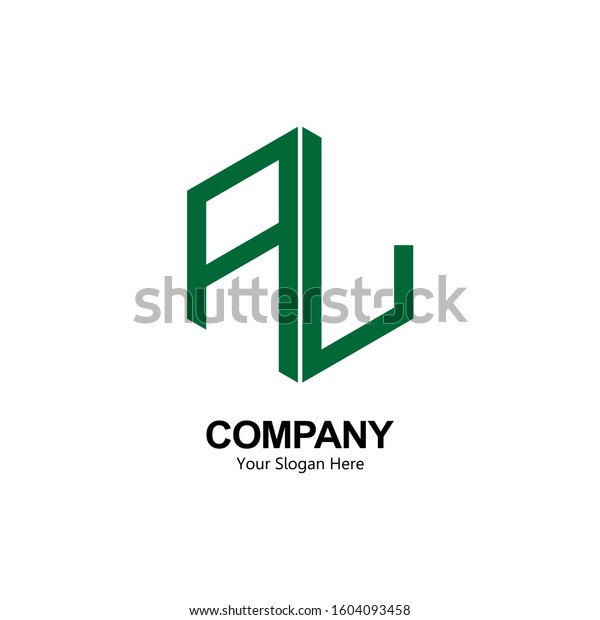 Latter Al Logo Designs Combination Letters Stock Vector (Royalty Free ...