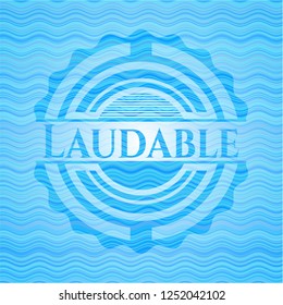 Laudable Water Emblem Background Stock Vector (Royalty Free) 1252042102 ...