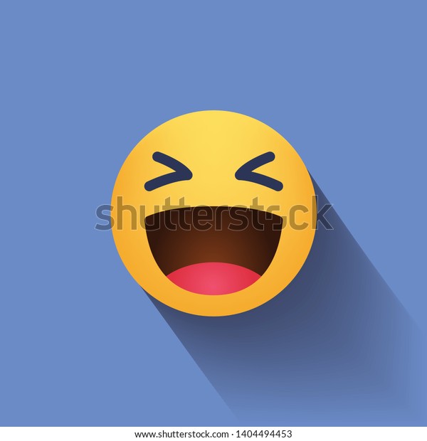 Laugh Emoticon Smiley Face Sign Pin Stock Vector (Royalty Free ...