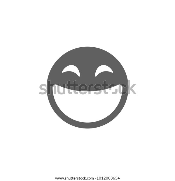 Laugh Face Icon Trendy Flat Style Stock Vector (Royalty Free ...