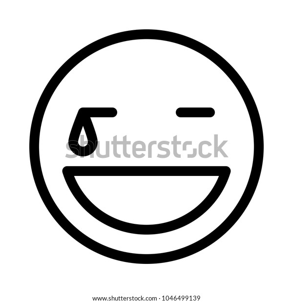 Laugh Hard Smiley Stock Vector (Royalty Free) 1046499139 | Shutterstock