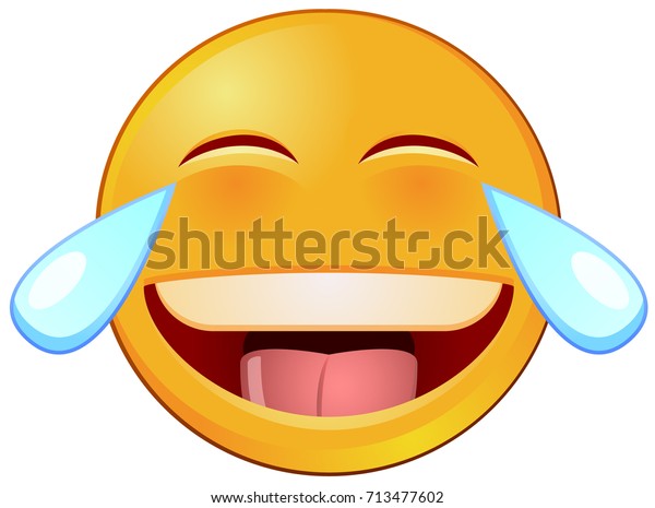 Laughin Crying Emoji Emoticon Vector Stock Vector (Royalty Free ...
