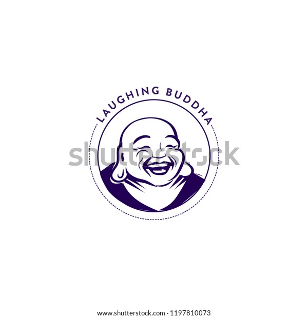 Laughing Buddha Head Stock Vector (Royalty Free) 1197810073