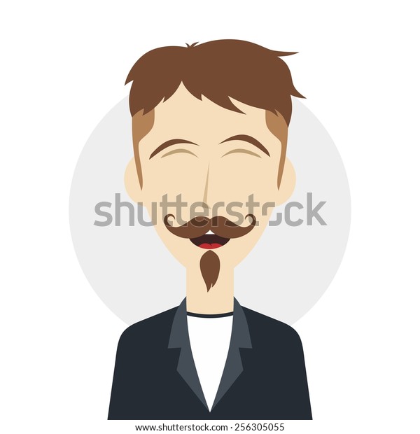 Laughing Cartoon Guy Stock Vector (Royalty Free) 256305055 | Shutterstock