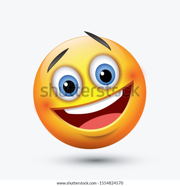 Lachen Emoticon - Emoji, Smiley - Vektorgrafik