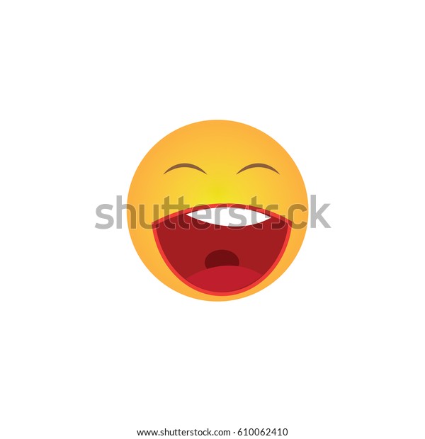 Laughing Emoticon Vector Illustration Stock Vector (Royalty Free ...